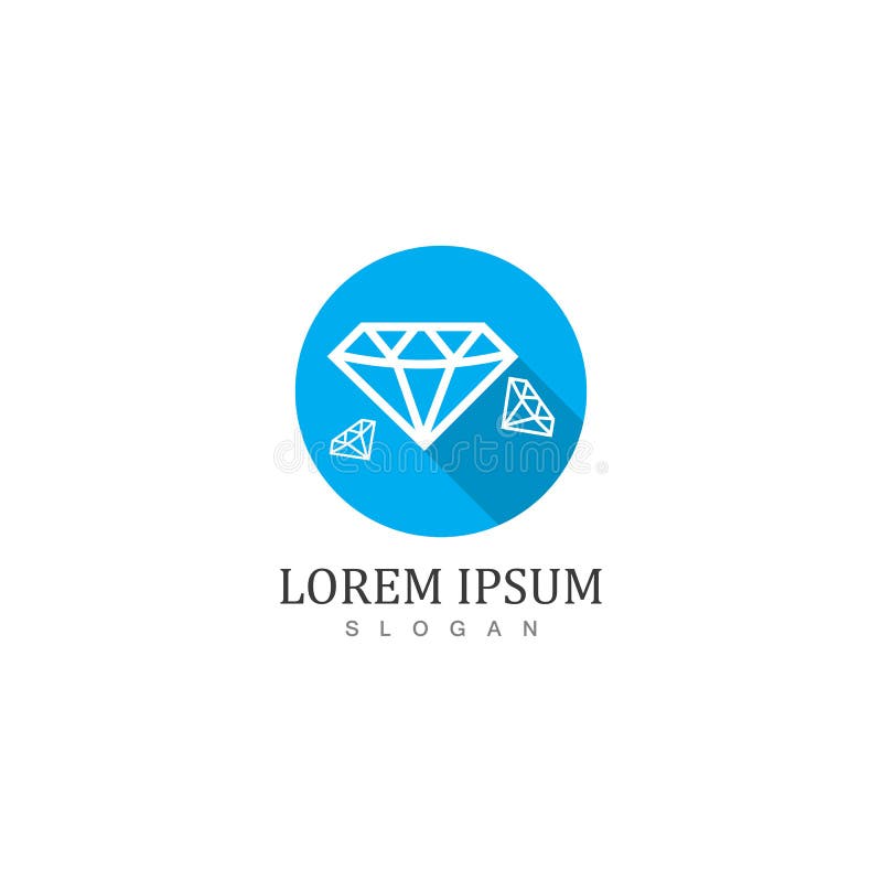 Diamond Icon Logo Template Vector. Stock Vector - Illustration of ...