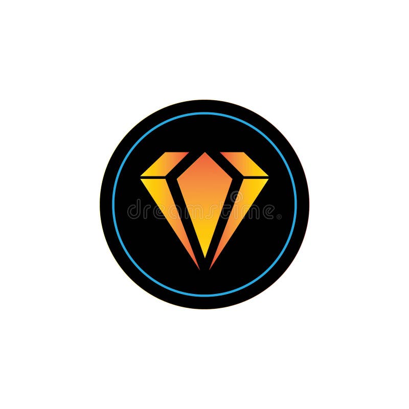 Diamond Icon Logo Vector Design Template Stock Vector - Illustration of ...
