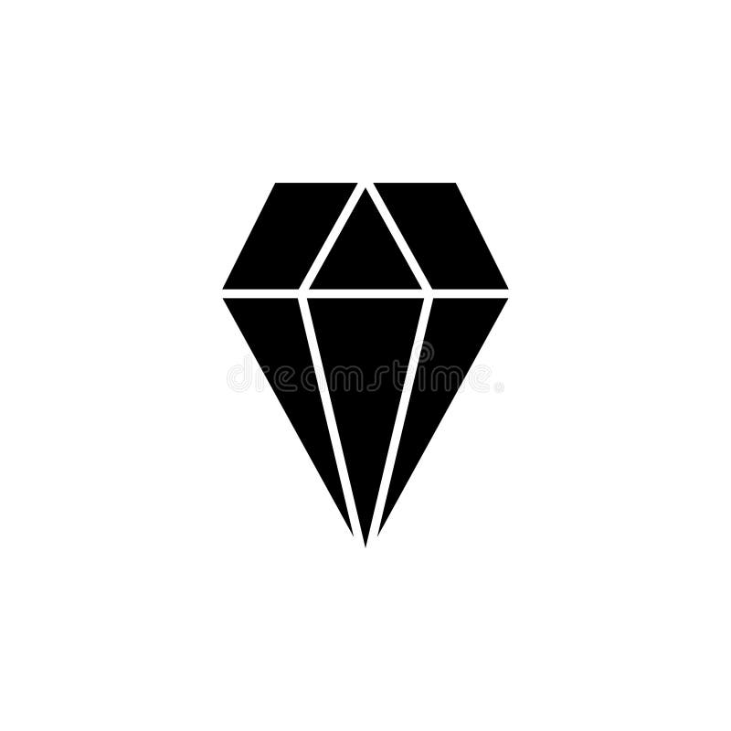 Diamond Icon . Diamond Gems Vector Icon Stock Vector - Illustration of ...