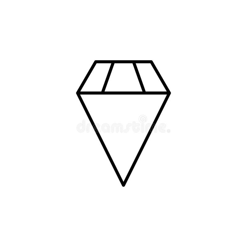 Diamond Icon . Diamond Gems Vector Icon Stock Vector - Illustration of ...