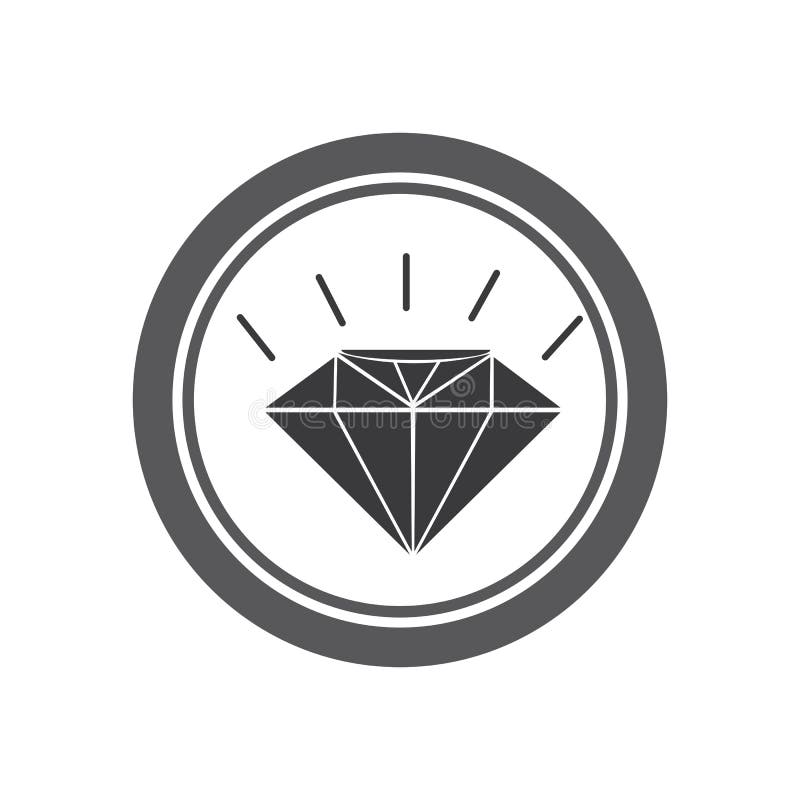 Diamond Icon Vector Illustration Stock Vector - Illustration of value ...