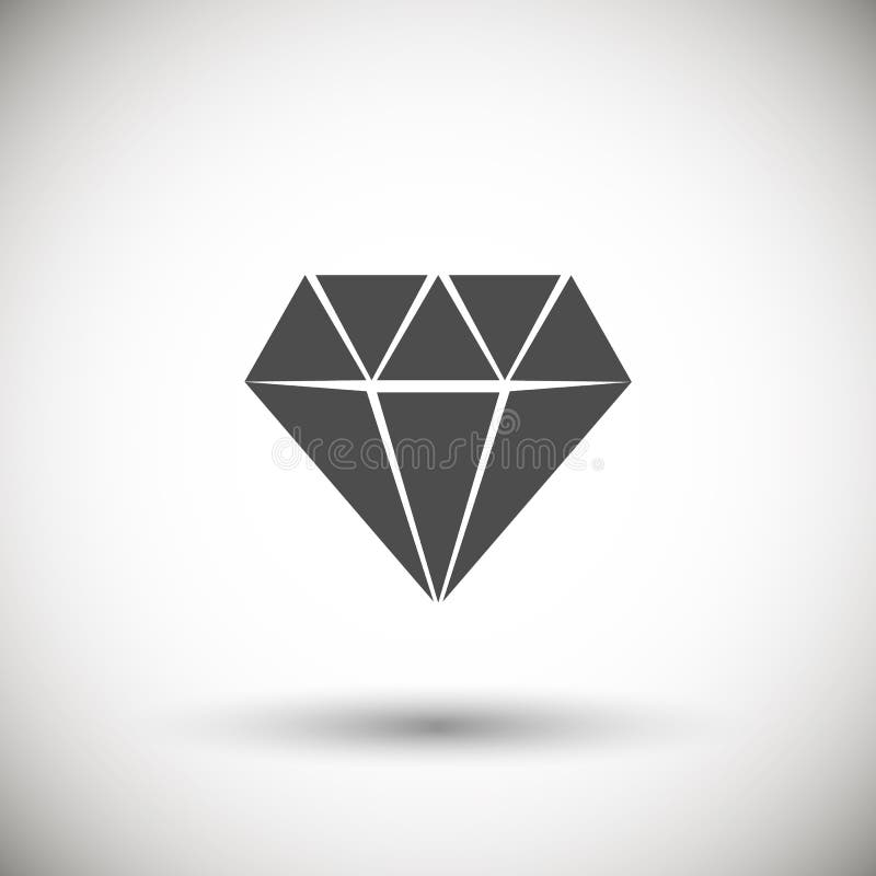 Flat Diamond gold icon stock vector. Illustration of brilliant - 91581142