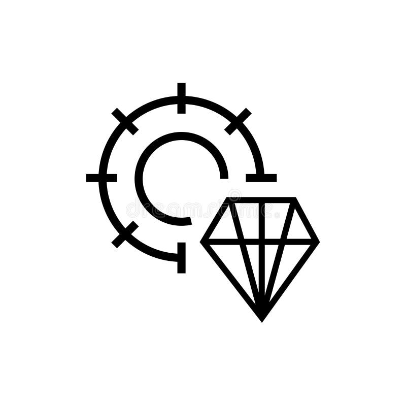 Diamond Icon Vector Sign and Symbol Isolated on White Background ...