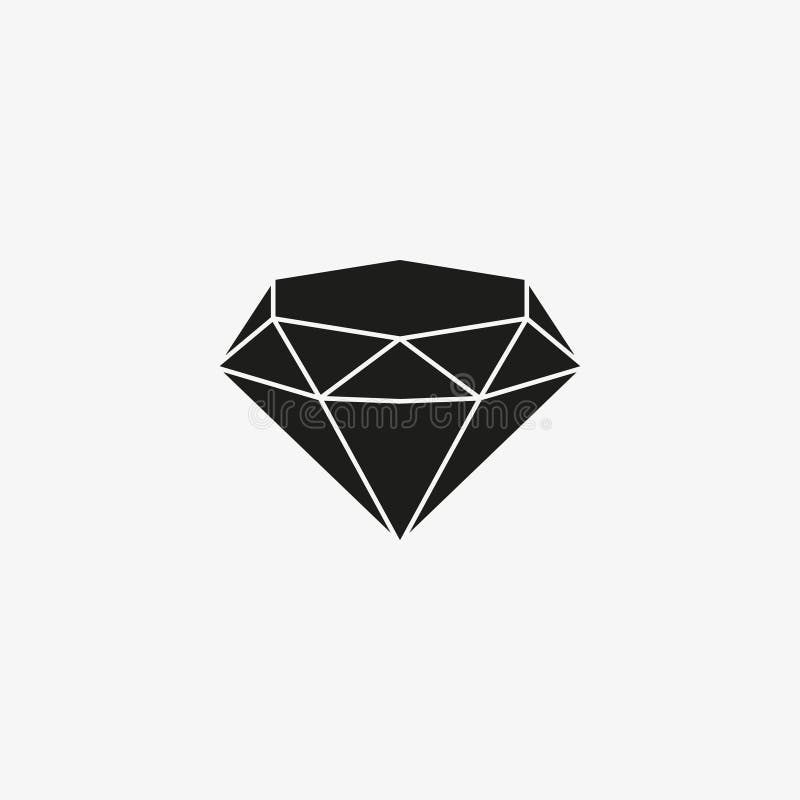 Diamond Icon Vector. Simple Flat Symbol. Vector. Stock Vector ...