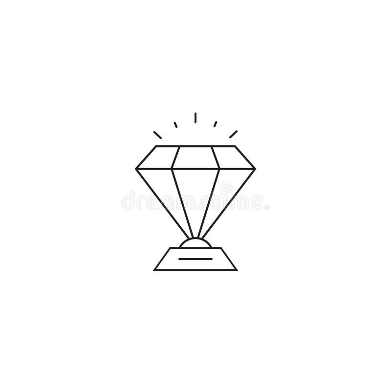 Diamond Icon Vector in Trendy Style. Expensive Stone Symbol ...