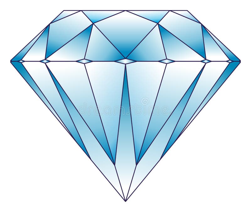 Diamond illustration stock vector. Image of opulence, marry - 4389599