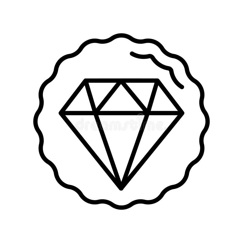 Diamond Inside Badge Showing Concept of Best Quality Vector Design ...