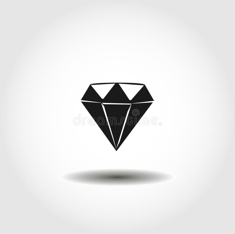 Diamond Isolated Icon. Interface Element Stock Vector - Illustration of ...