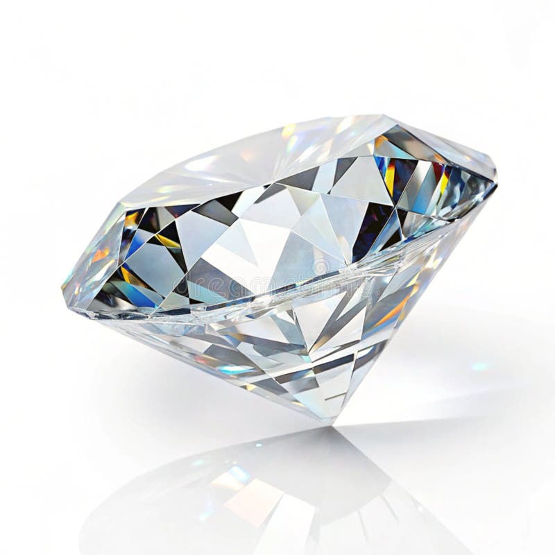 Diamond on White Background Stock Illustration - Illustration of ...