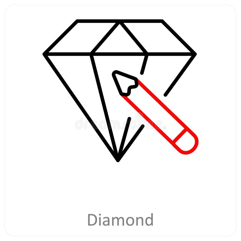 Diamond and Jewel Icon Concept Stock Vector - Illustration of diamond ...
