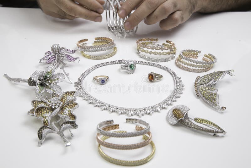Diamond jewelry group stock photo. Image of gift, jewelry - 156379462