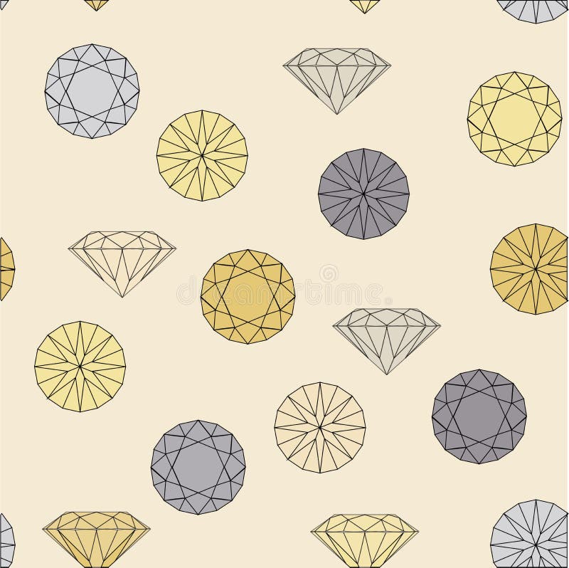 Diamond Seamless Pattern / Vector Stock Vector - Illustration of ...