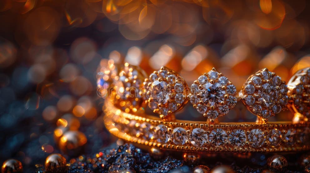 Diamond Jewelry. Diamond Jewelry on the Table Stock Photo - Image of ...