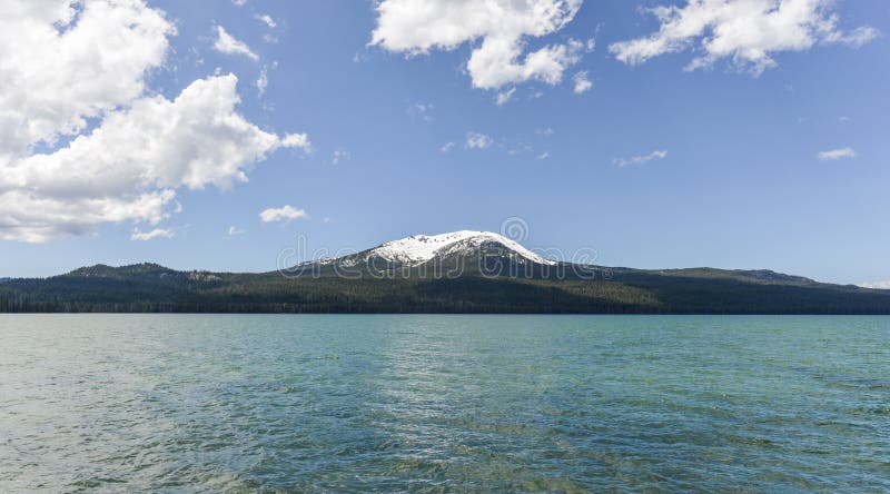 Diamond Lake and Mt.Hood, Oregon Stock Photo - Image of landscape ...