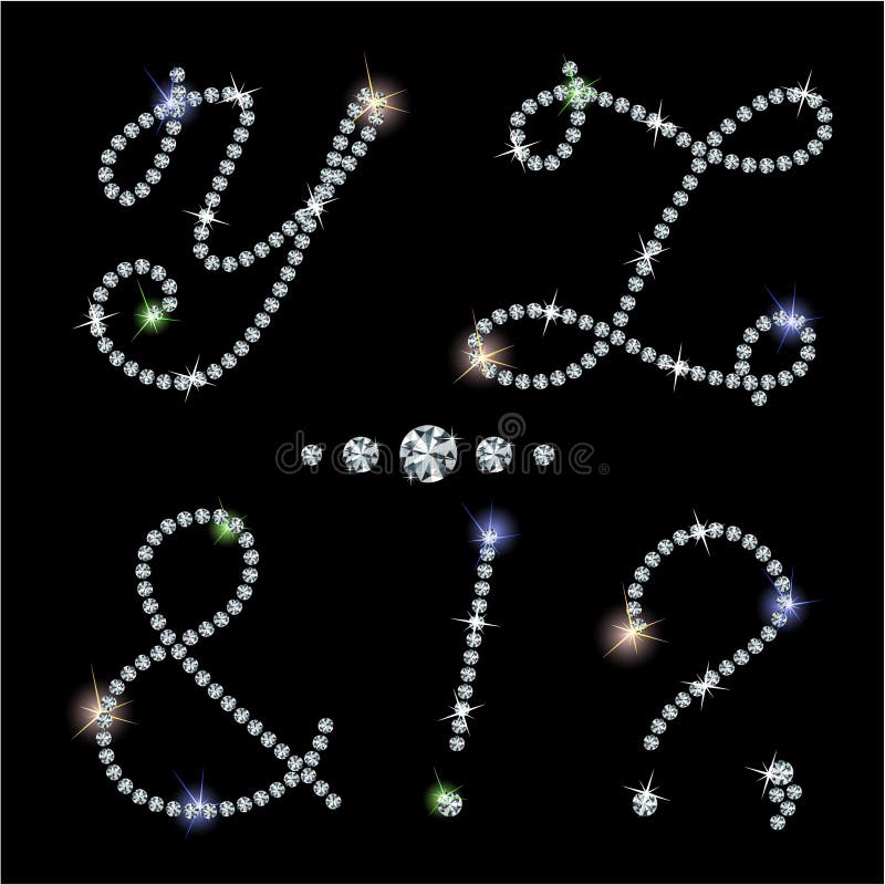 Diamond letters stock vector. Illustration of precious - 22275880
