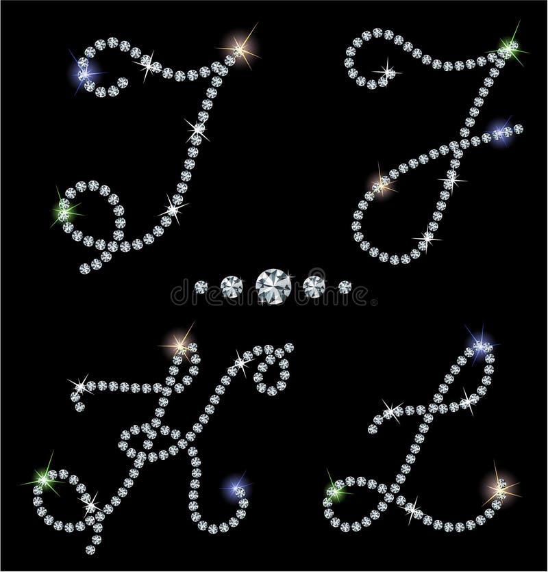 Diamond letters stock vector. Illustration of precious - 22275880