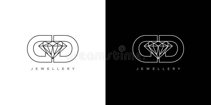 Diamond Logo Design with Initial GD Modern and Luxurious Stock ...
