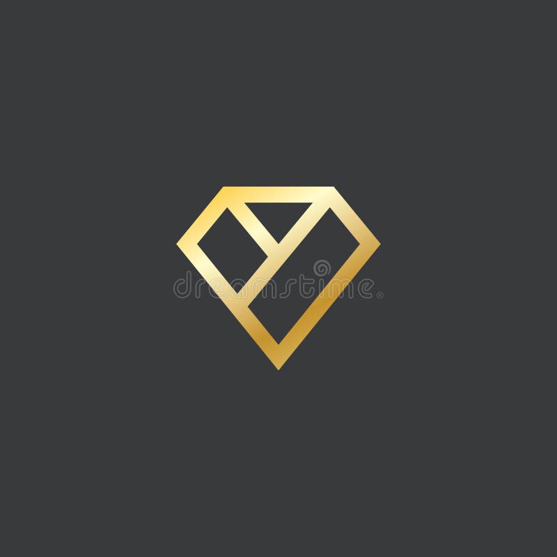 Diamond Logo Vector Template Diamond Symbol Stock Vector - Illustration ...