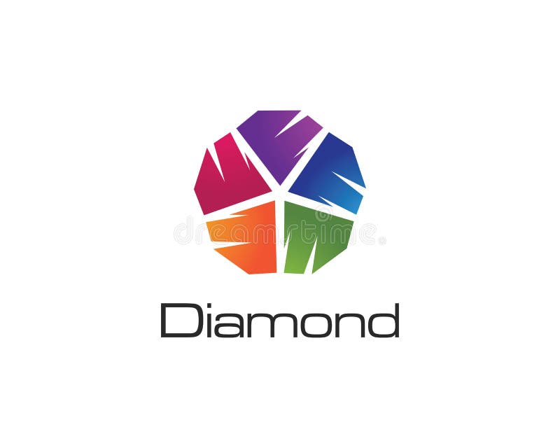 Diamond logo vector stock vector. Illustration of jewel - 123342002