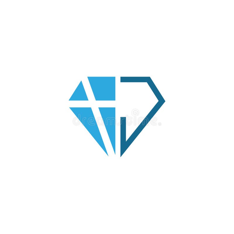 Diamond Logo Vector Template Stock Illustration - Illustration of ...