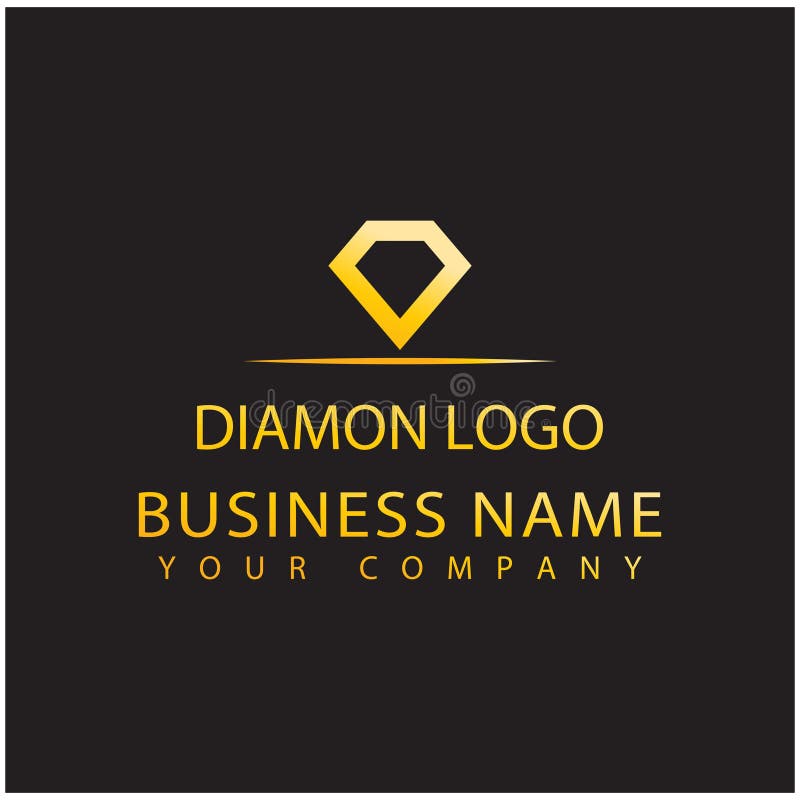 Diamond Logo Vector Template and Symbol Stock Vector - Illustration of ...