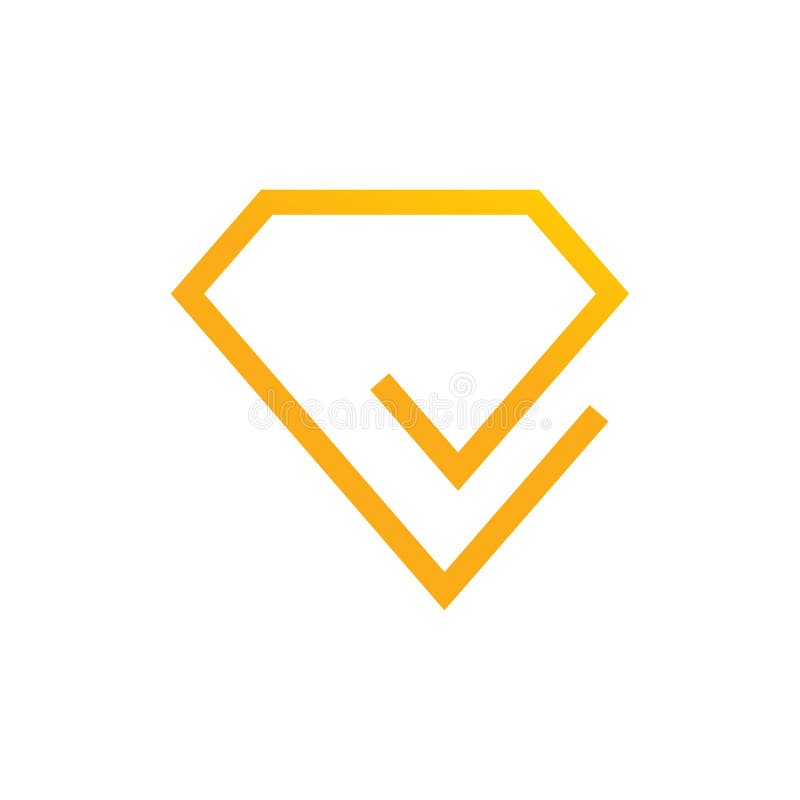Diamond Logo Vector Template and Symbol Stock Vector - Illustration of ...