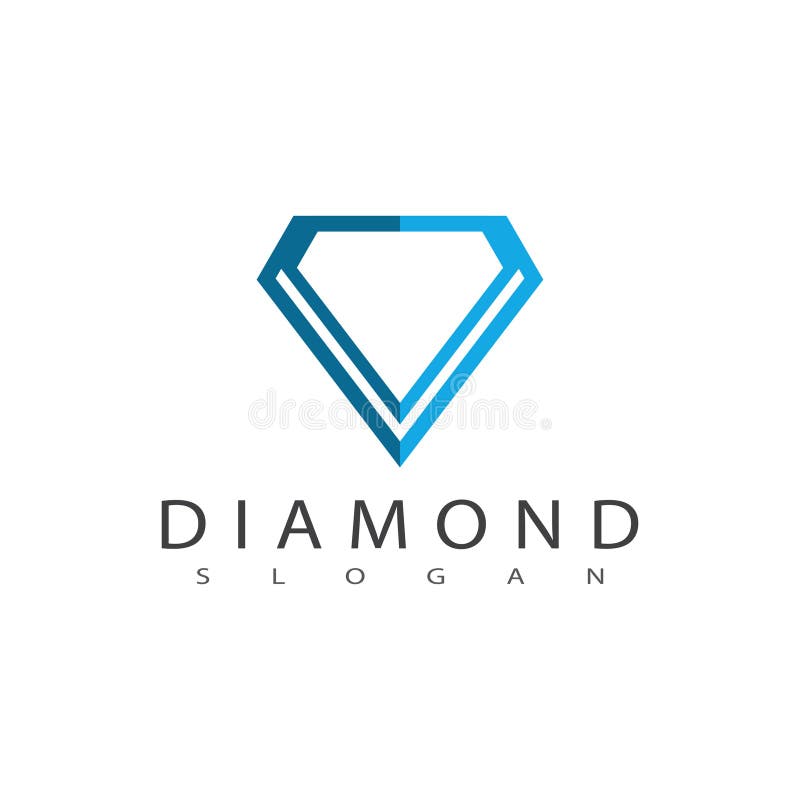Diamond Logo Vector Template Symbol Design Stock Vector - Illustration ...