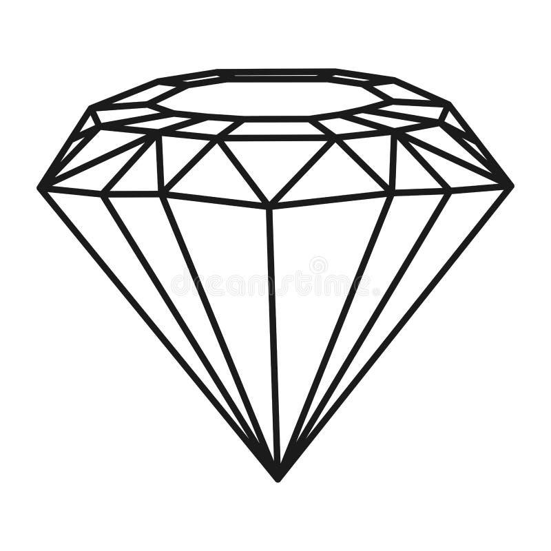 Diamond luxury cartoon stock vector. Illustration of present - 142644577