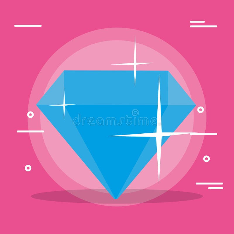 Single diamond icon image stock illustration. Illustration of expensive ...
