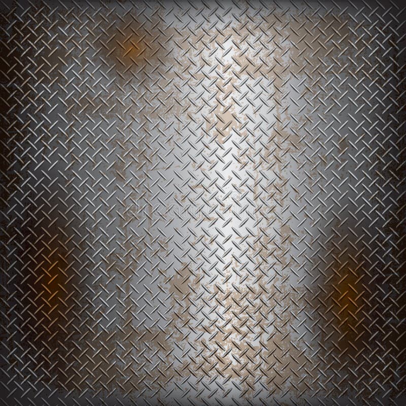 Diamond Metal Plate Background. Vector Illustration Decorative Design ...