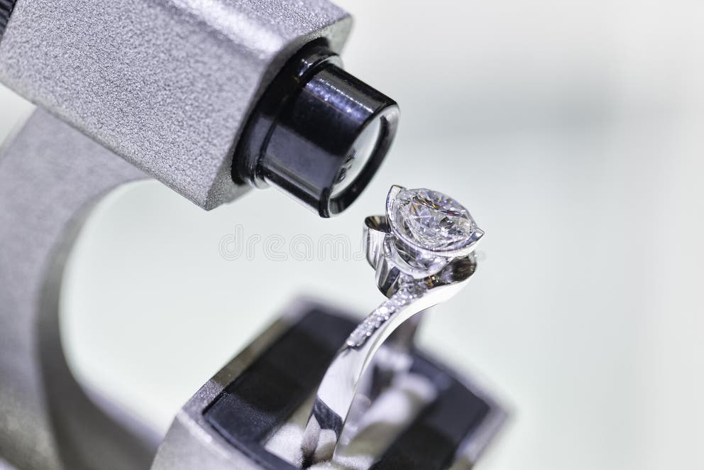 Diamond microscope stock photo. Image of expertise, closeup - 103509818