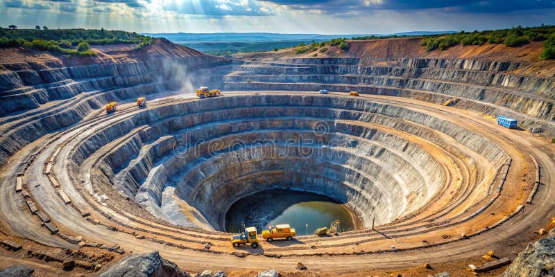 The Diamond Mining Operation Spans Vast Expanses To Extract Diamonds ...