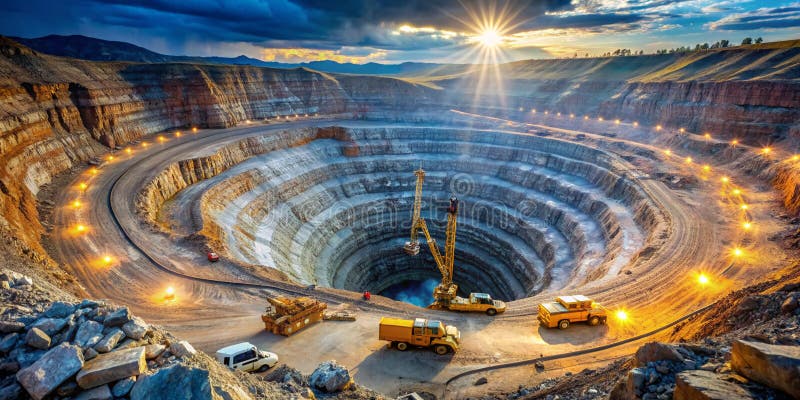 The Diamond Mining Operation Spans Vast Expanses To Extract Diamonds ...