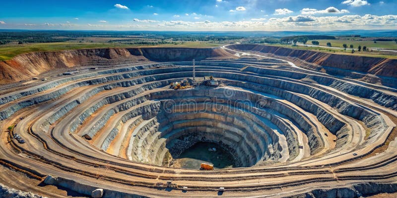 The Diamond Mining Operation Spans Vast Expanses To Extract Diamonds ...