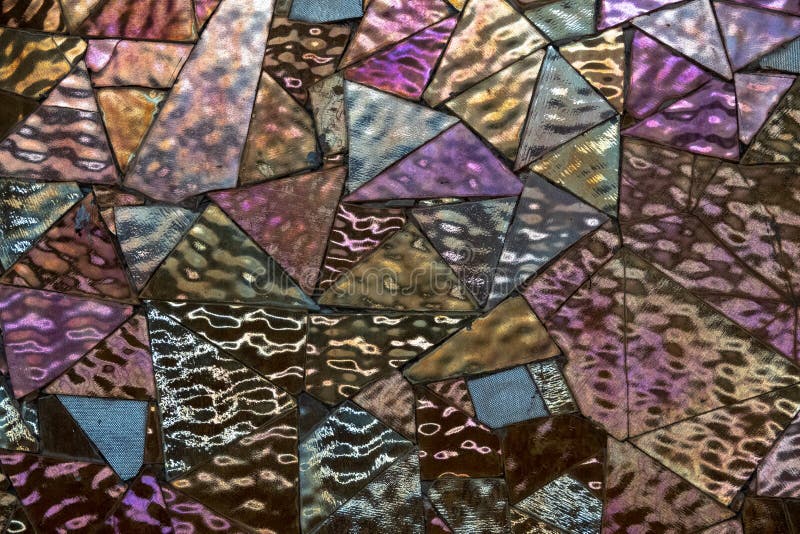 A Wall of Glittering Mosaics of Crystals and Diamonds Pattern Wall ...