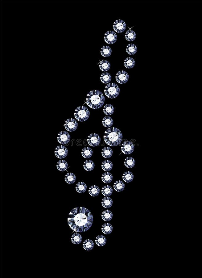 Diamond Music Symbol stock vector. Illustration of exuberance - 34370164