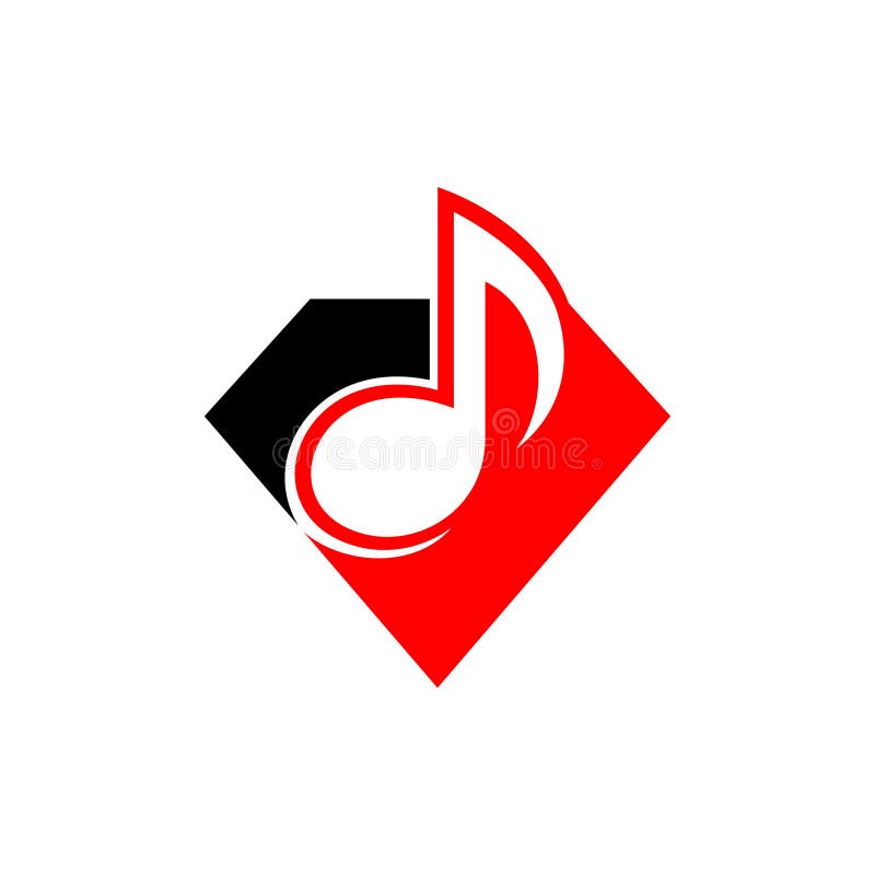 Diamond Note Music Logo Vector Design. Logos, Logotype Element for ...