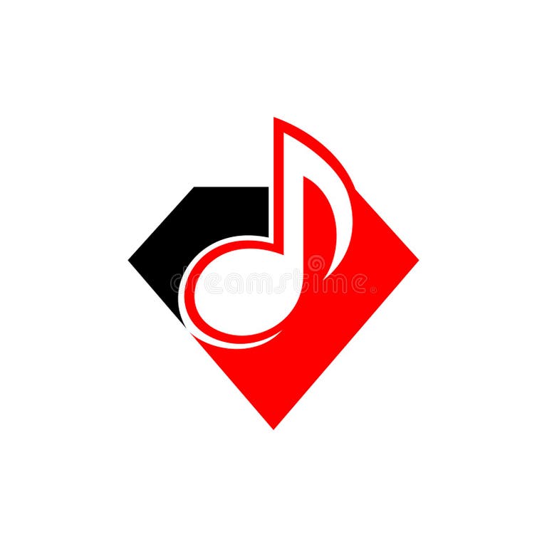 Diamond Note Music Logo Vector Design. Logos, Logotype Element for ...