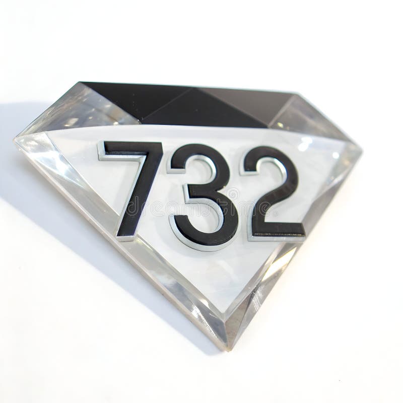 Diamond Number 1 Isolated on White Background Stock Illustration ...