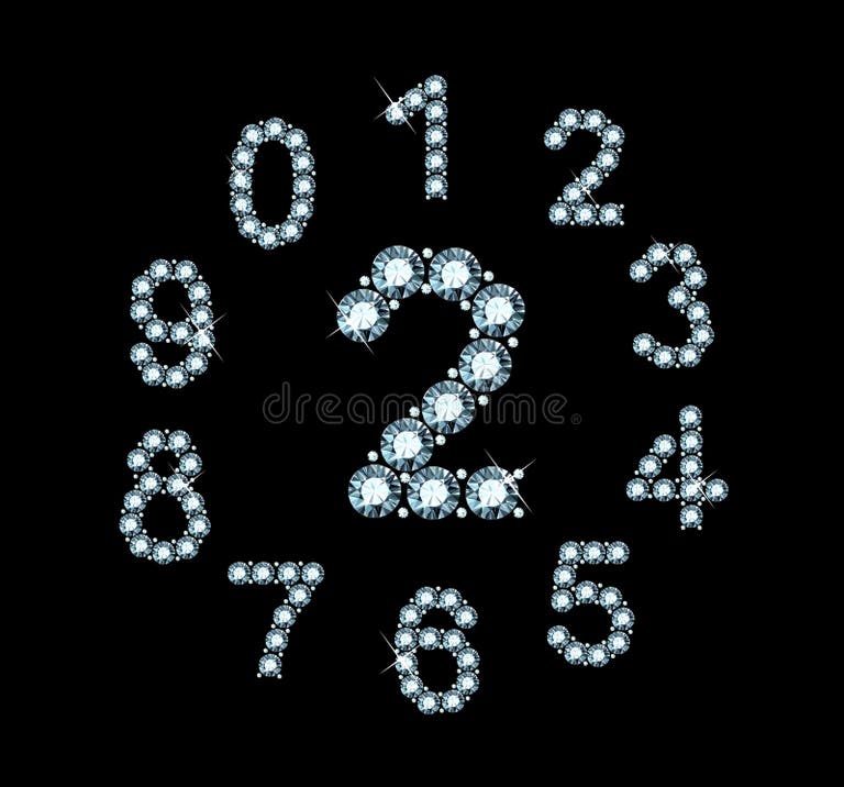 Jewel Numbers Stock Illustrations – 1,209 Jewel Numbers Stock ...