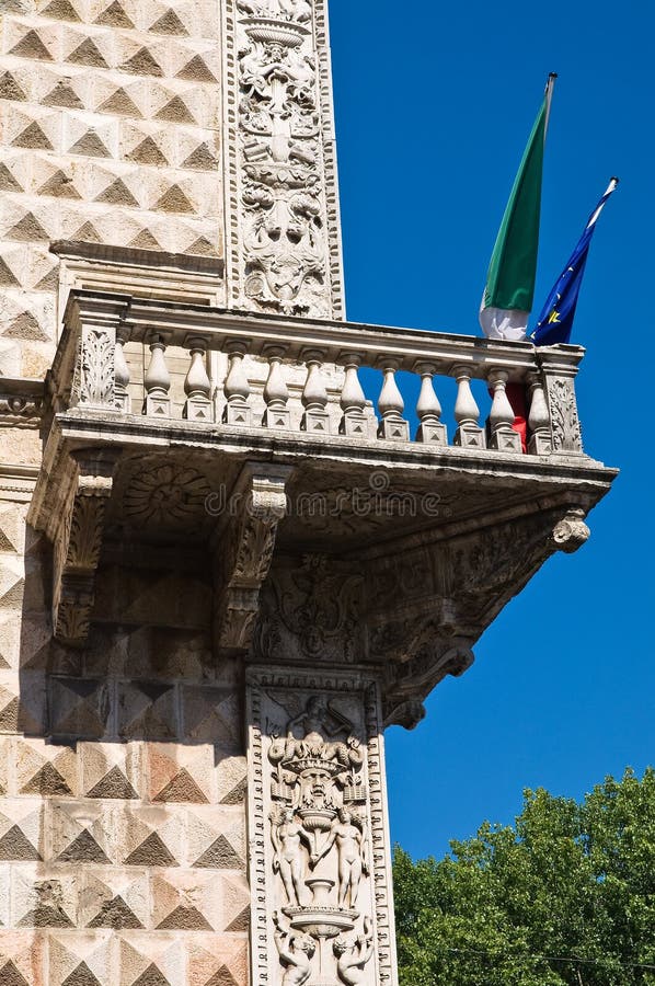 Diamond Palace. Ferrara. Emilia-Romagna. Italy Stock Image - Image of ...