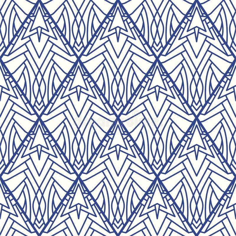 Rhombic Seamless Ornaments in the Same Style. Stock Vector ...