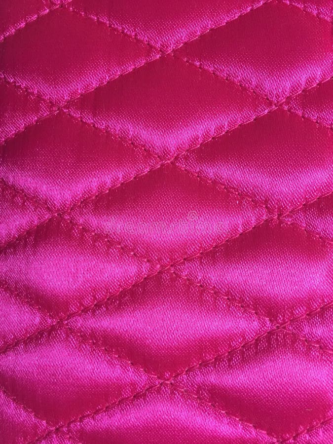 Diamond Pattern Stitched in Pink Fabric Stock Photo - Image of diamond ...