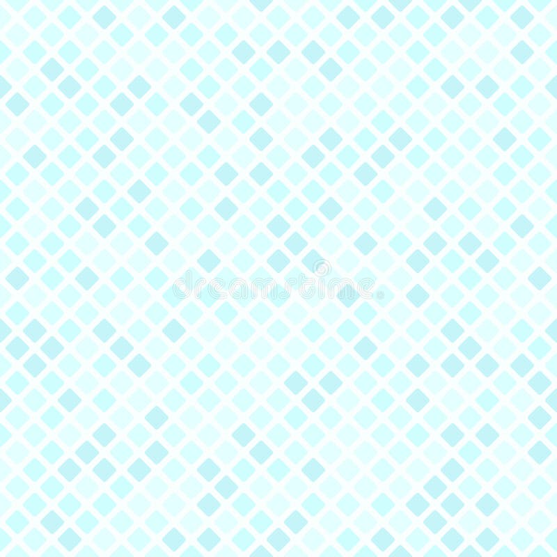 Cyan Rounded Square Pattern. Seamless Vector Background Stock Vector ...