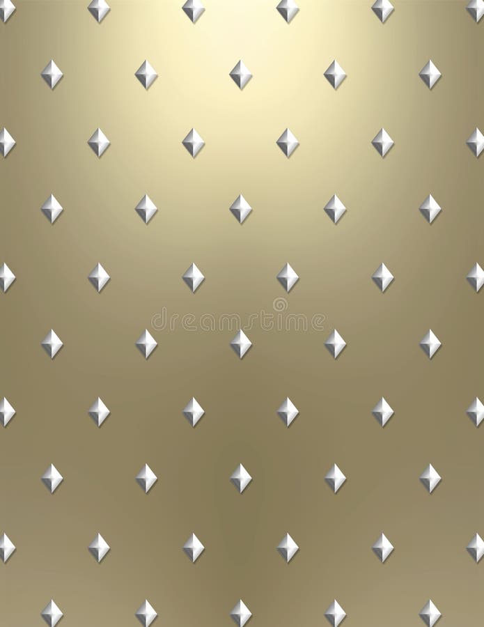 Diamond patterned metal stock illustration. Illustration of background ...