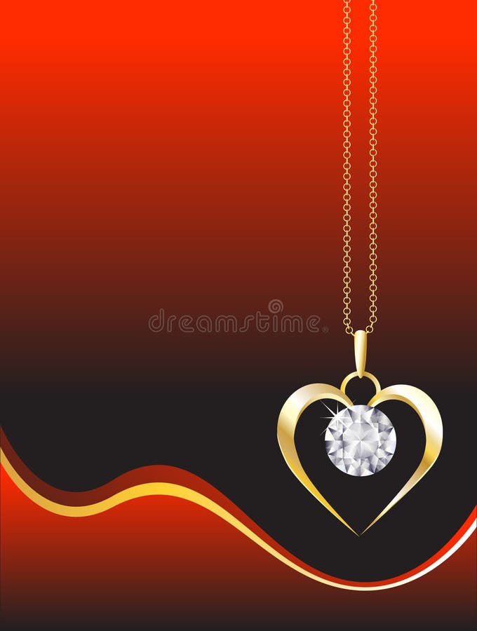 Diamond pendant stock vector. Illustration of glitter - 15601415