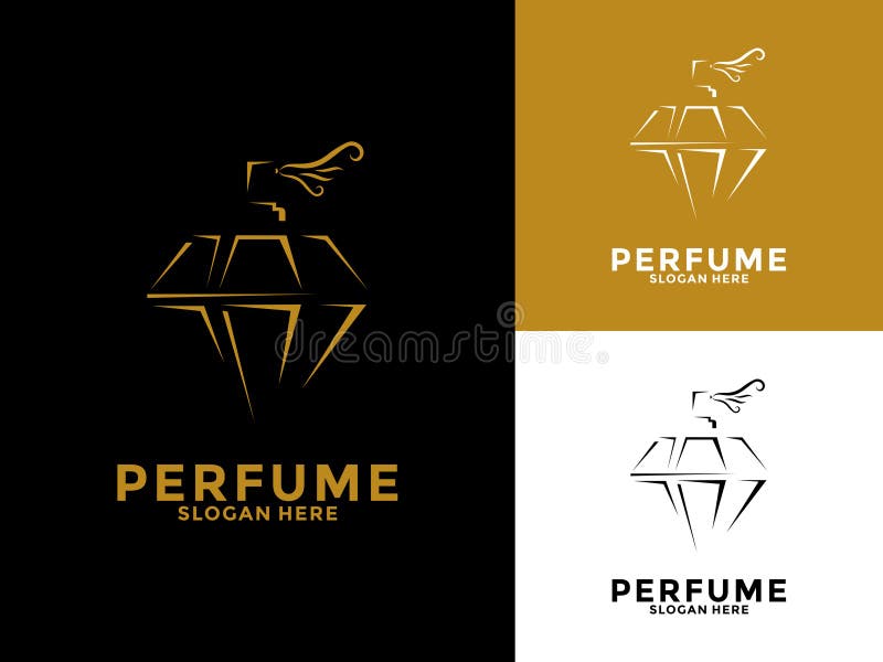 Diamond Perfume Nature Logo Vector Template, Perfume Logo Design ...