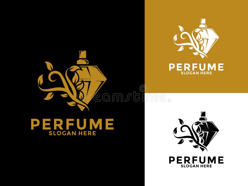 Diamond Perfume Nature Logo Vector Template, Perfume Logo Design ...