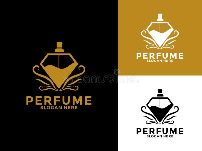 Diamond Perfume Nature Logo Vector Template, Perfume Logo Design ...