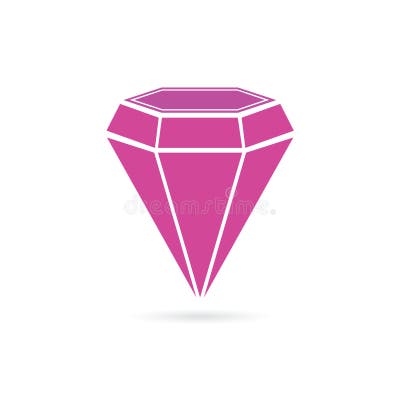 Diamond Pink Crystal Vector Stock Vector - Illustration of brilliant ...